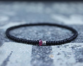 Ruby bracelet | Etsy