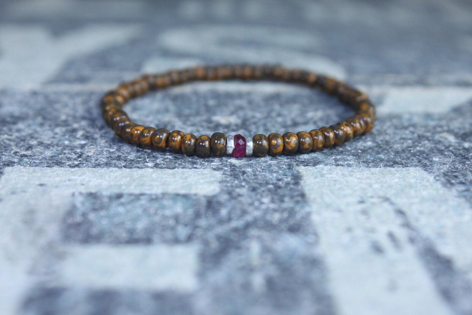 Ruby Bracelet for Men Men Ruby Bracelet Husband Gift Mens - Etsy