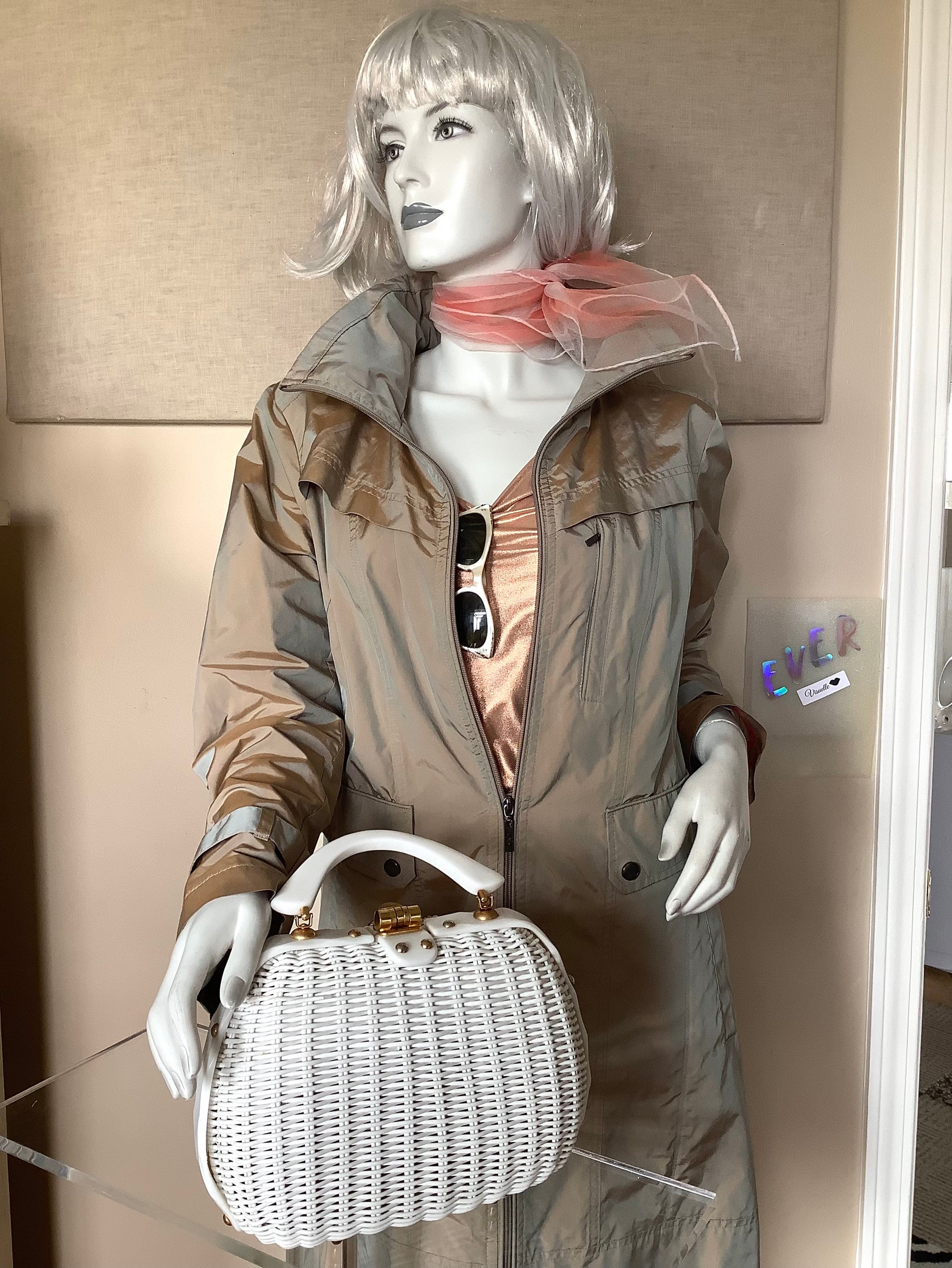 Adele Handbags Beaded Wicker Basket Lucite Framed Handbag - Etsy