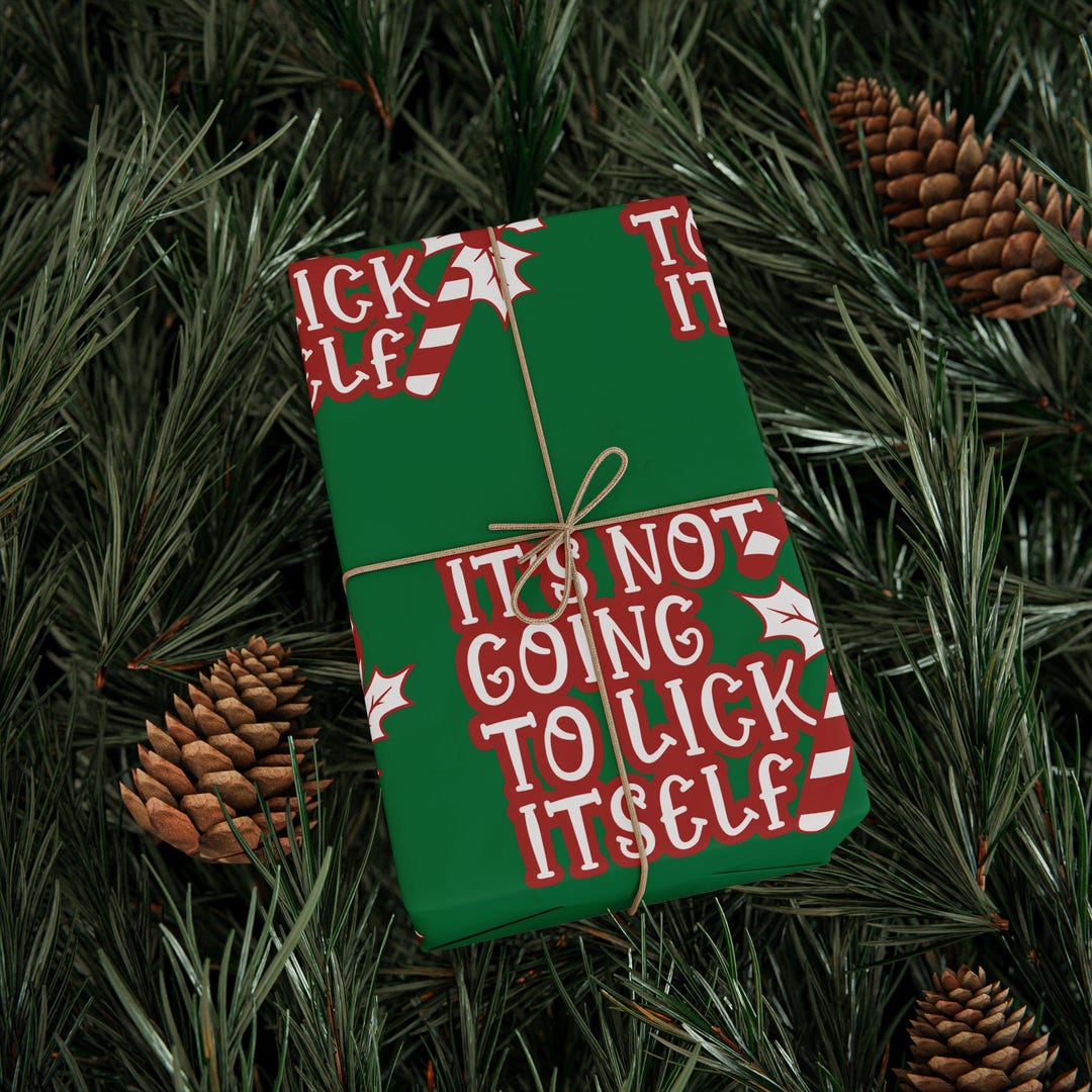 Funny Adult Humor Christmas Wrapping Paper, Adult Christmas Gift Wrap ...