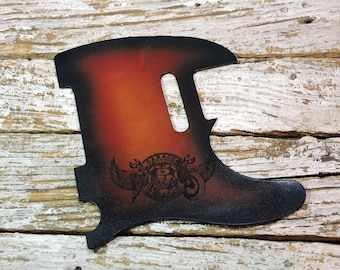 Leather Pick Guard / Leather Telecaster Pickguard / Carved Leather ...