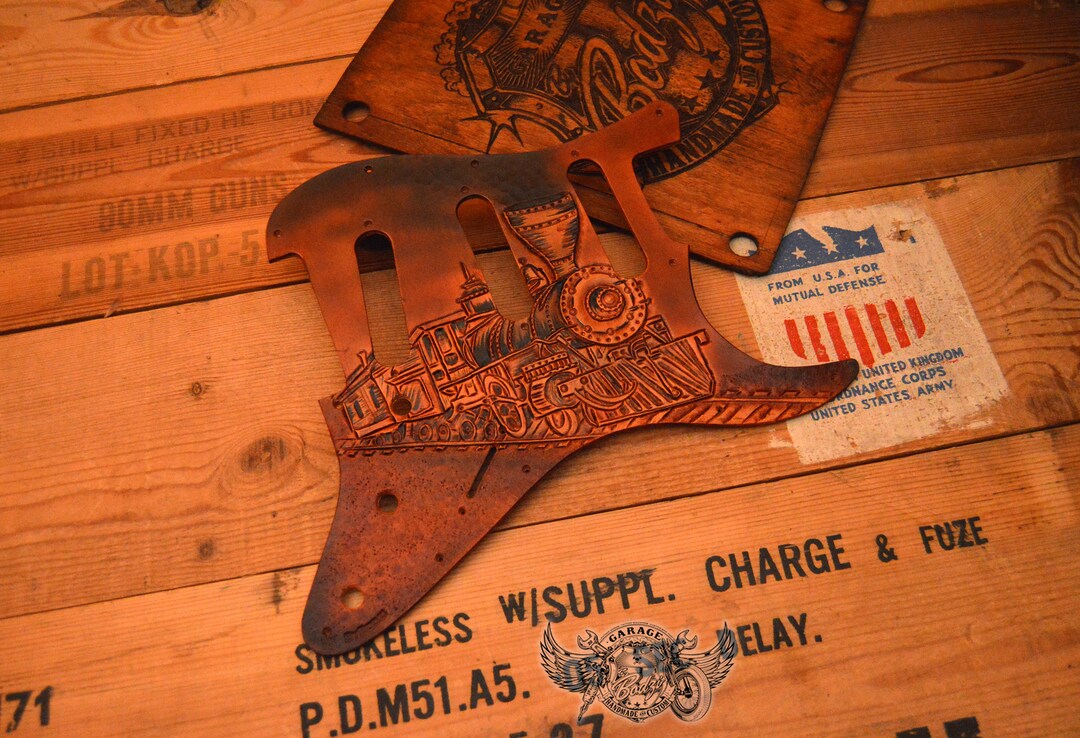 Custom Pickguard for Stratocaster - Leather Unique Stratocaster ...