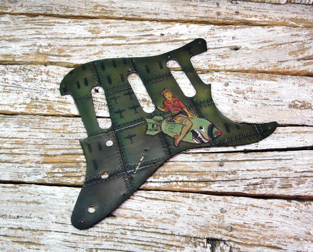 Custom Pickguard for Stratocaster - Lady Luck Leather Unique ...