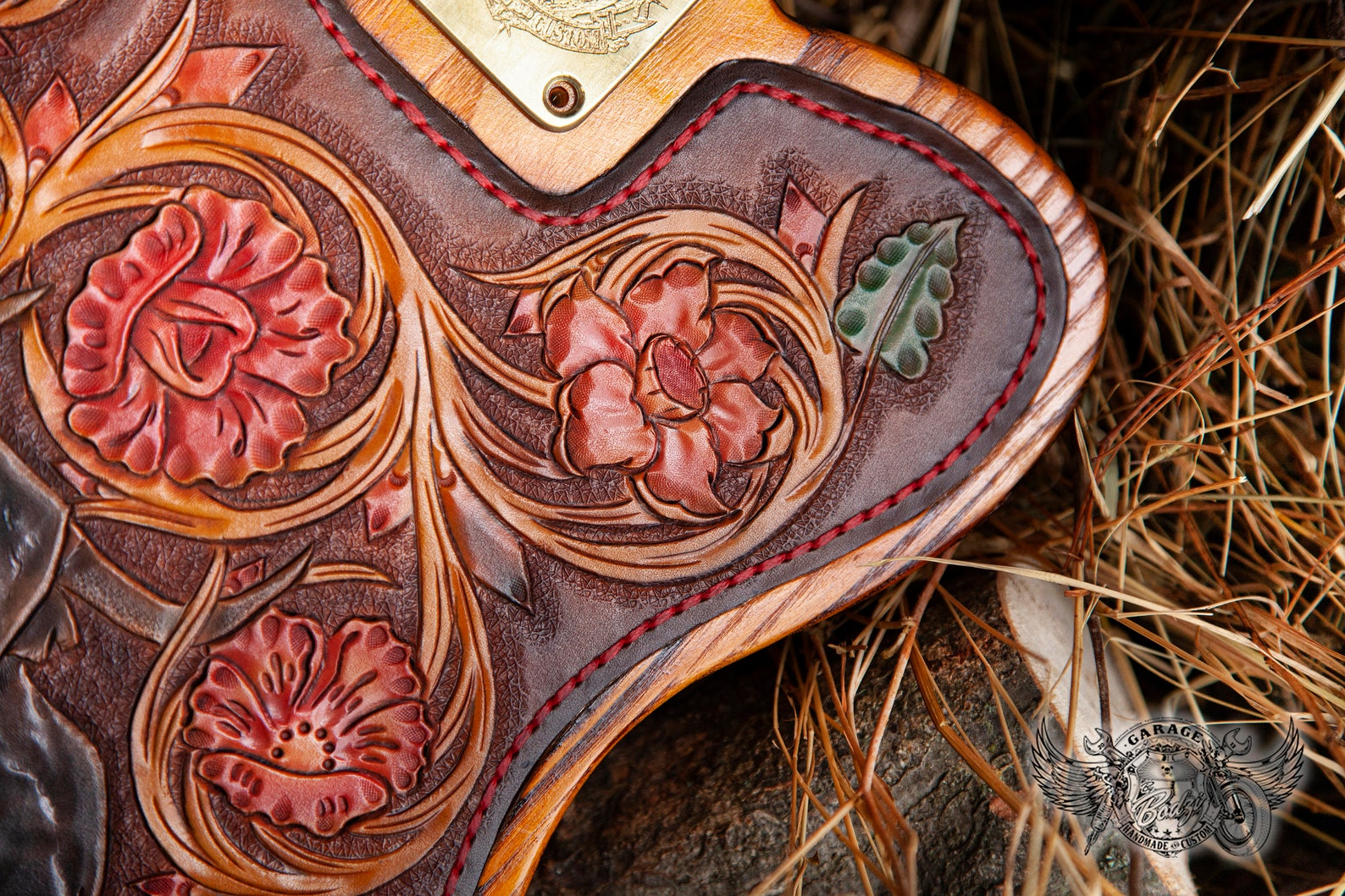 Carved Leather Covered Telecaster Body / Carved Leather Bound ...