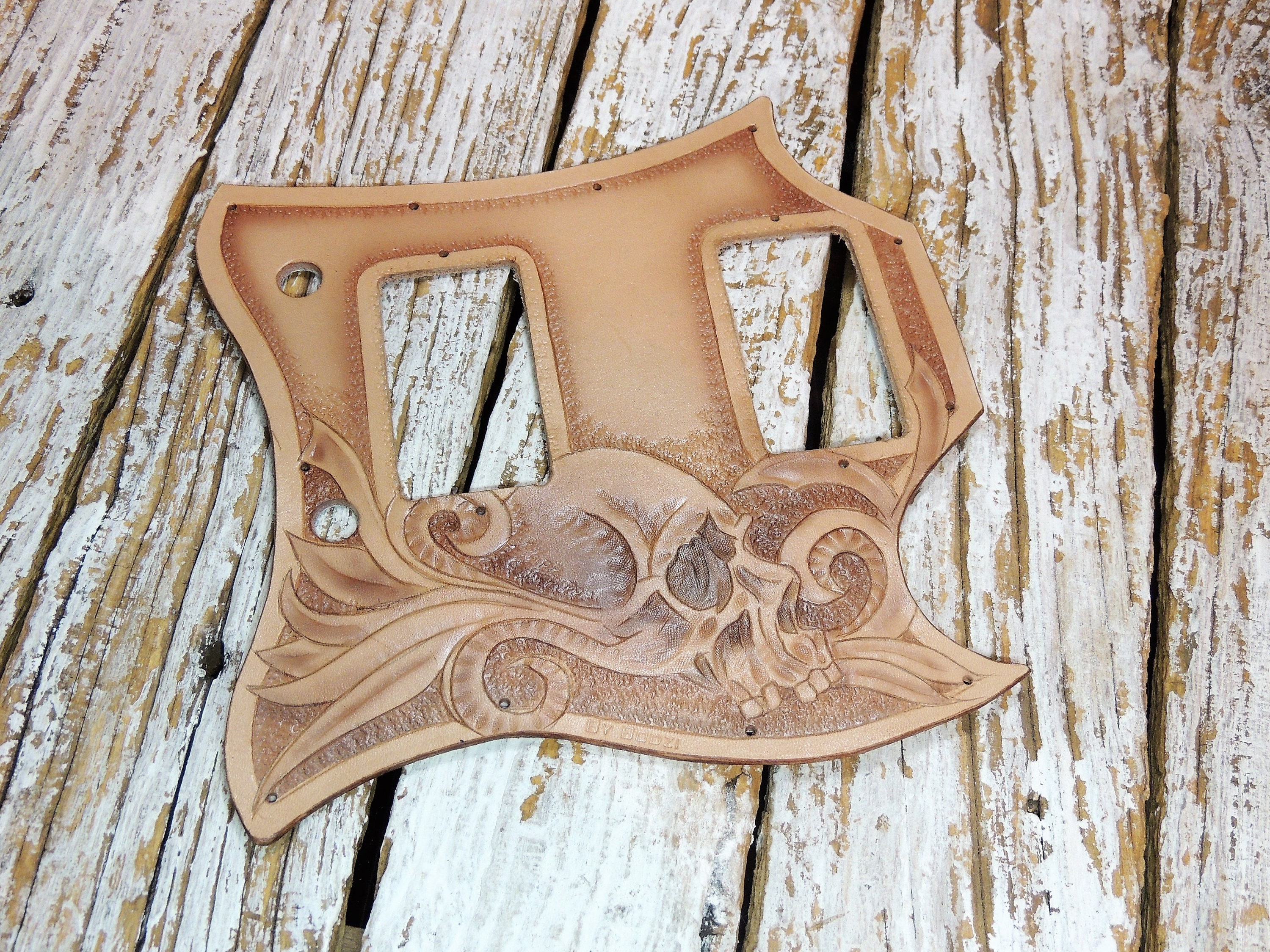 Carved Leather Pick Guard for Gibson SG Standard / Guitar Pick - Etsy
