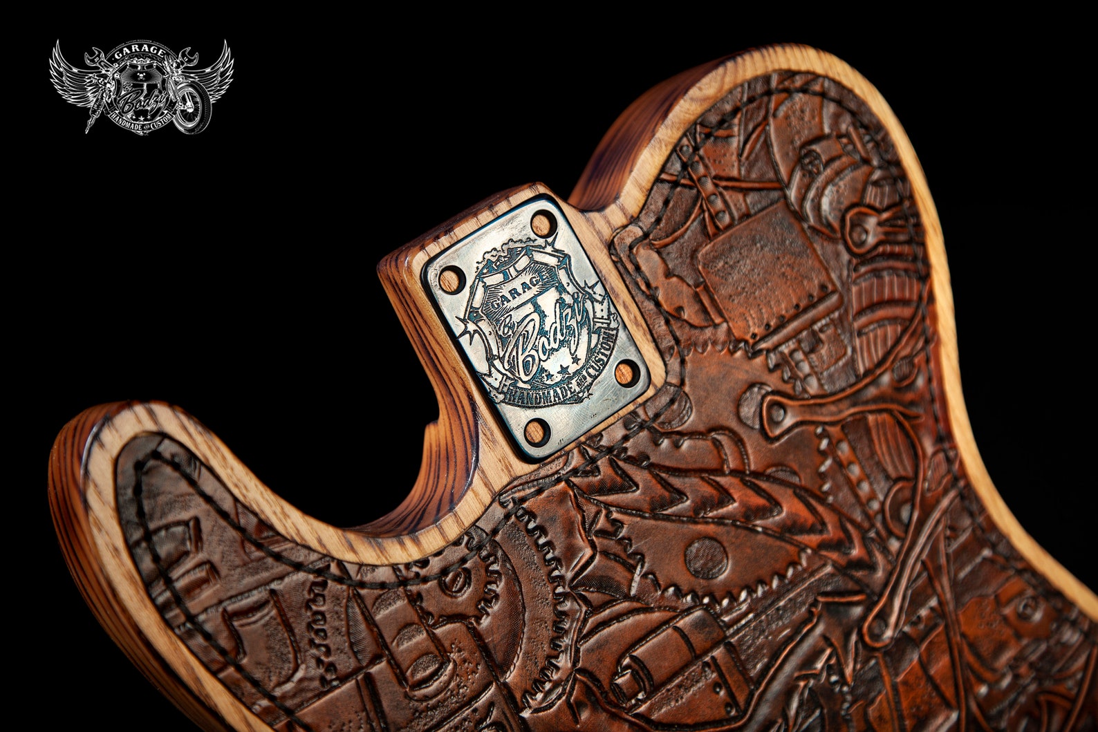 Carved Leather Covered Telecaster Body / Carved Leather Bound - Etsy