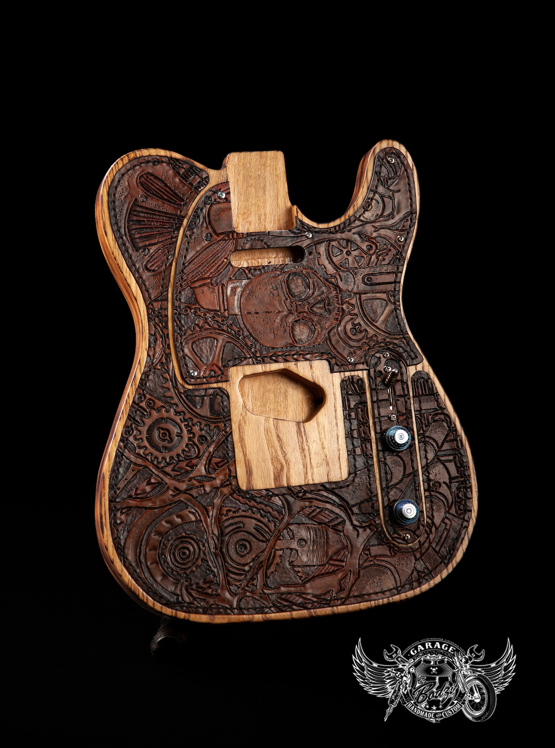 Carved Leather Covered Telecaster Body / Carved Leather Bound - Etsy