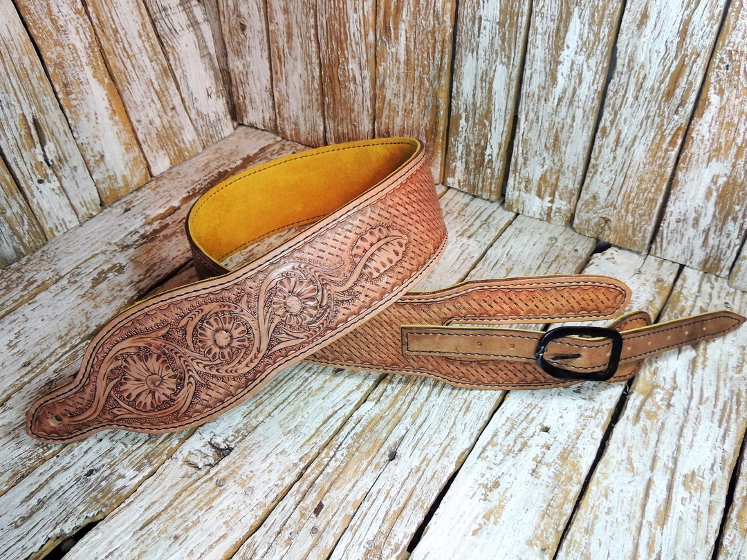 Custom Guitar Strap - Adjustable Leather Personalized Guitar Strap With ...