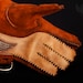 Handmade Leather Falconry Glove / Hand Tooled Leather Falconry Gauntlet ...
