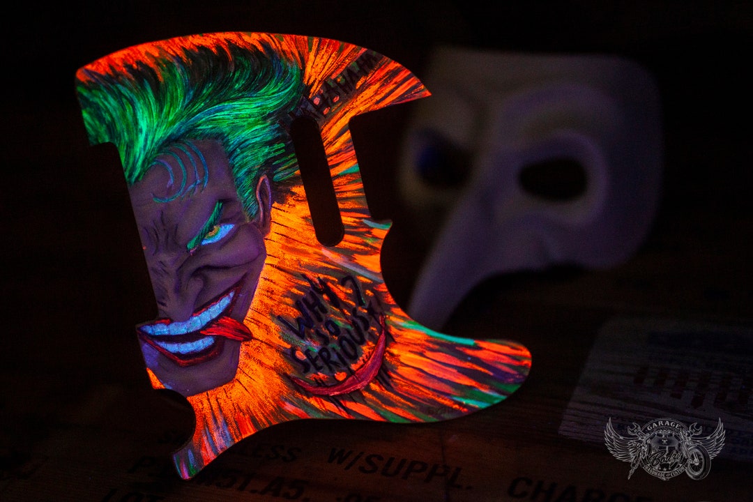 Custom Pickguard for Telecaster - Fluorescent Leather Telecaster ...