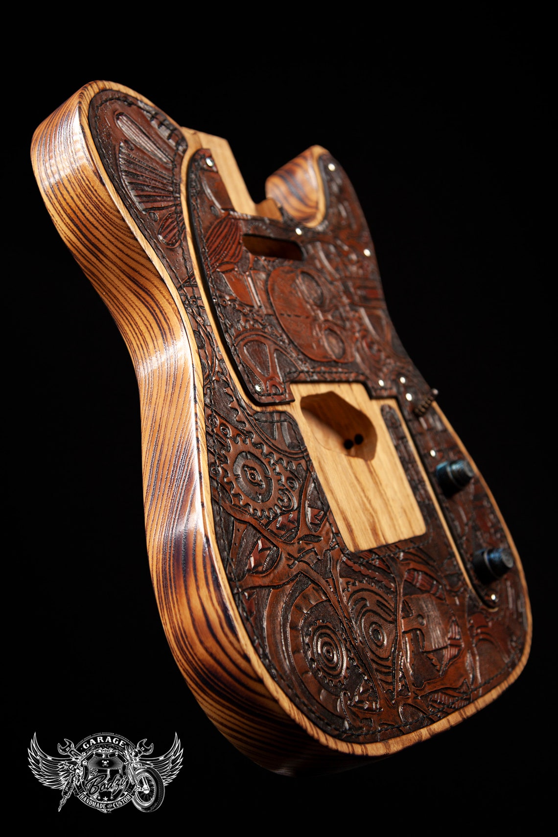 Carved Leather Covered Telecaster Body / Carved Leather Bound - Etsy