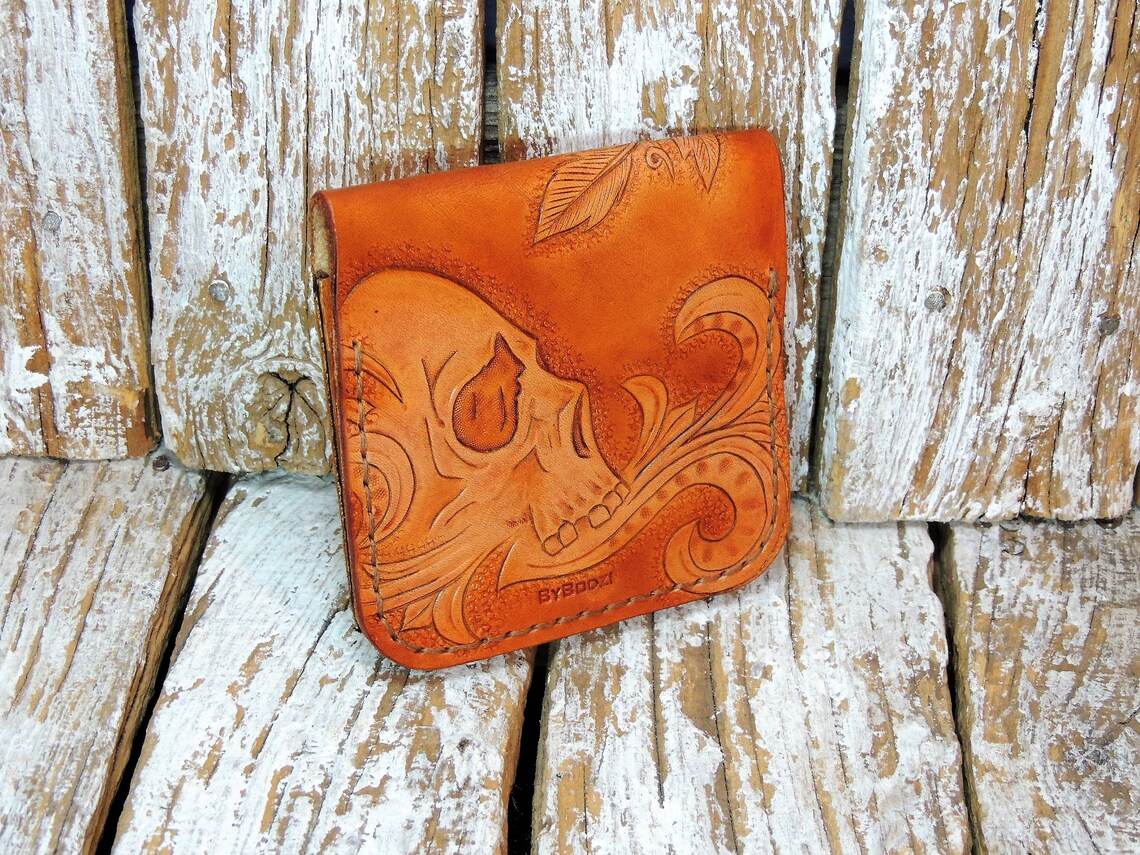 Leather Guitar Pick Wallet / Wallet for Picks / Leather Pick Case ...