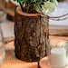 Real Wood Log Vases! Wooden Vases for Flowers, Wedding Vases, Rustic ...