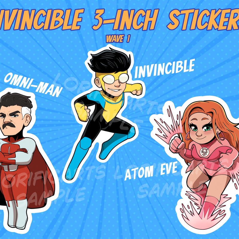 Invincible Stickers - Etsy