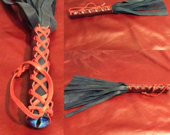 Unique Handcrafted BDSM Floggers by PatchworkLeatherToys on Etsy