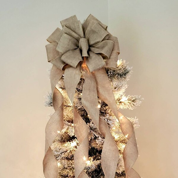 Burlap Tree Topper - Etsy