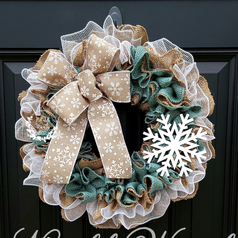 Turquoise Winter Decor - Etsy