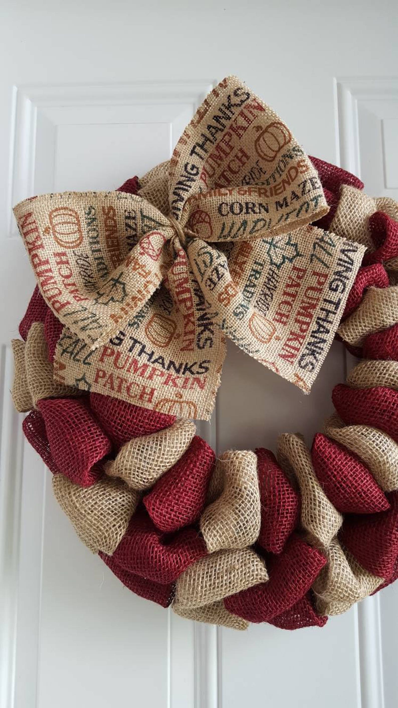 Primitive Fall Wreath Autumn Wreath Pumpkin Wreath - Etsy