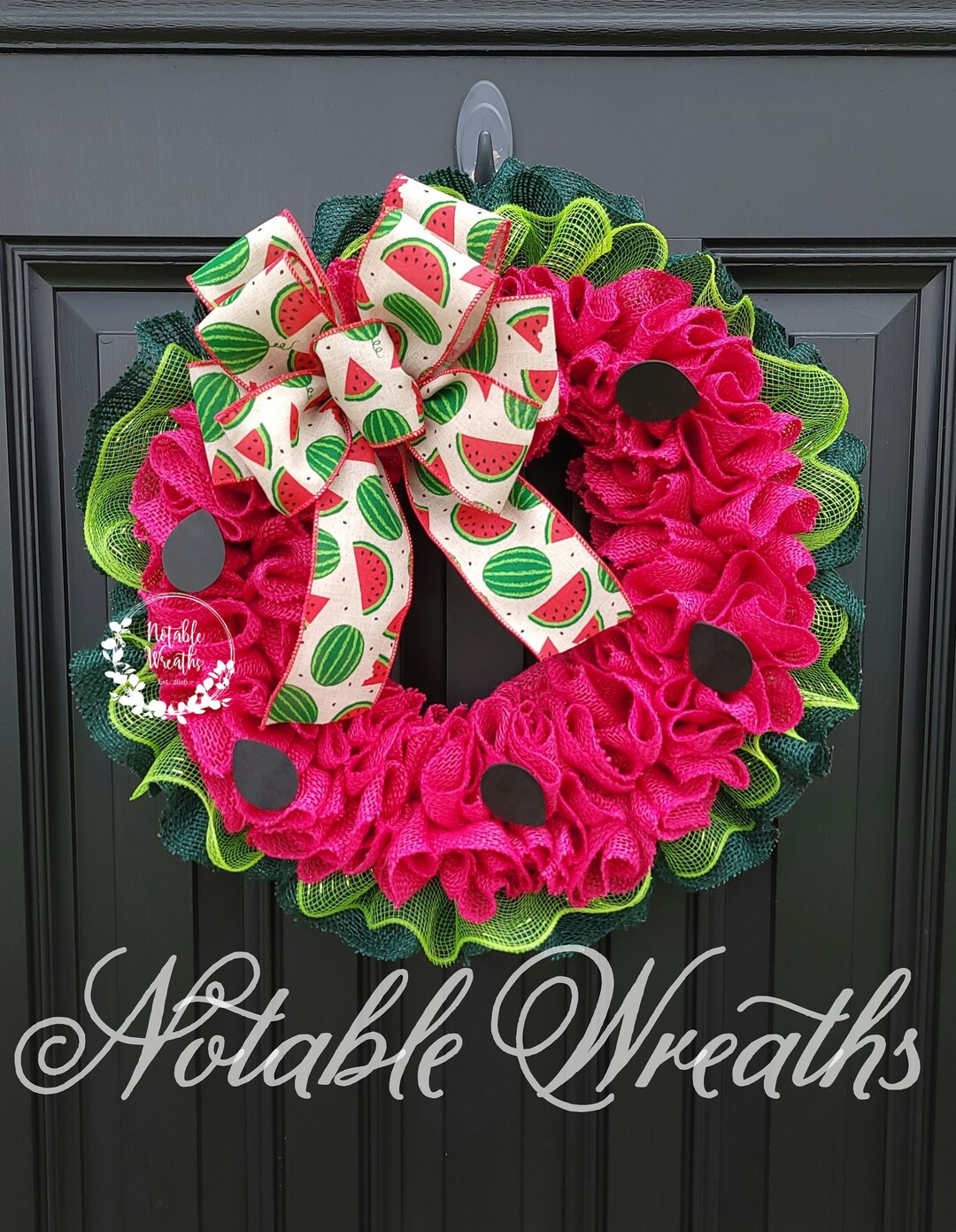 Summer Watermelon Wreath Summer Watermelon Burlap Wreath For Front