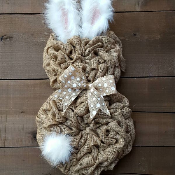 Burlap Bunny - Etsy