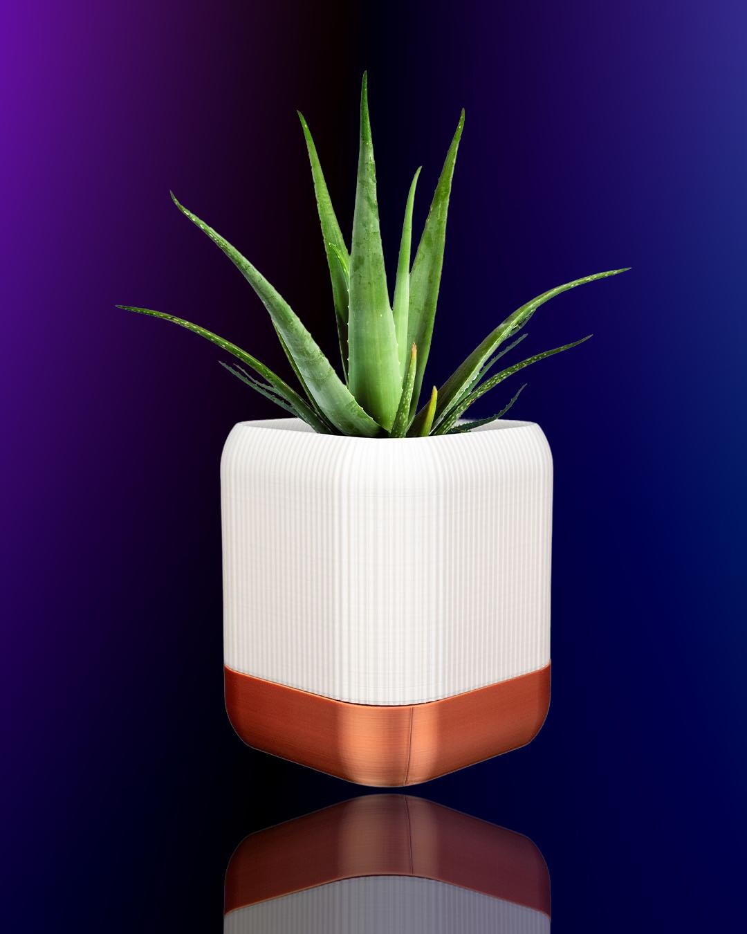Sleek Modern Planter, Minimalist Indoor Plant Pot, Contemporary Home ...
