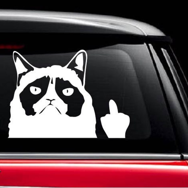 Middle Finger Decal - Etsy
