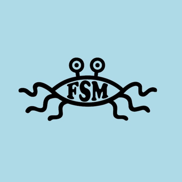 Flying Spaghetti Monster Bumper Sticker - Etsy