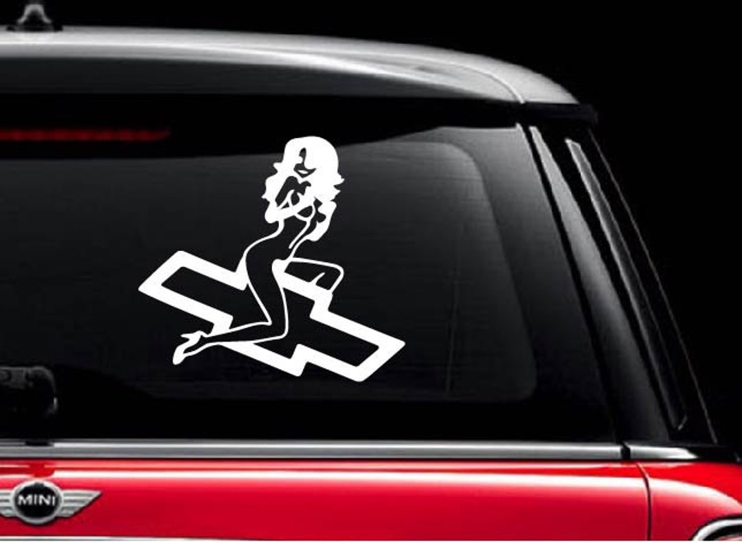 Mudflaps Chevy Girl Vinyl Decal Sticker For Car Window Wall Etsy