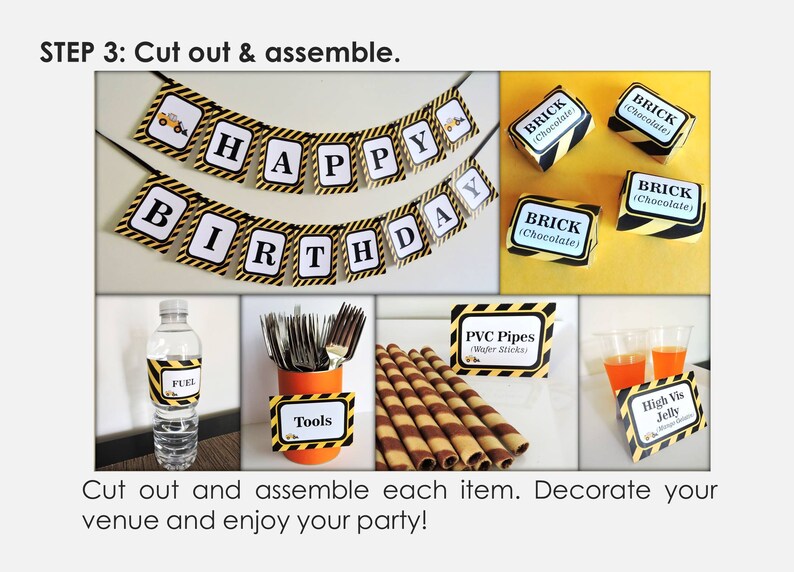 Construction Theme Party Pack / Road Builder Theme / Truck - Etsy