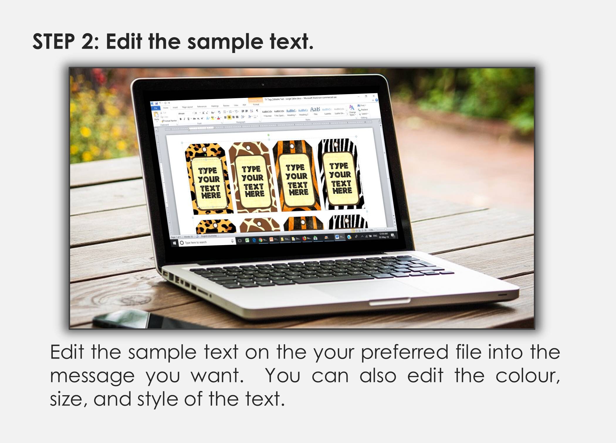 African Safari Party Favor Tags / Jungle Adventure Wildlife - Etsy