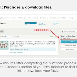 African Safari Party Favor Tags / Jungle Adventure Wildlife Printable ...