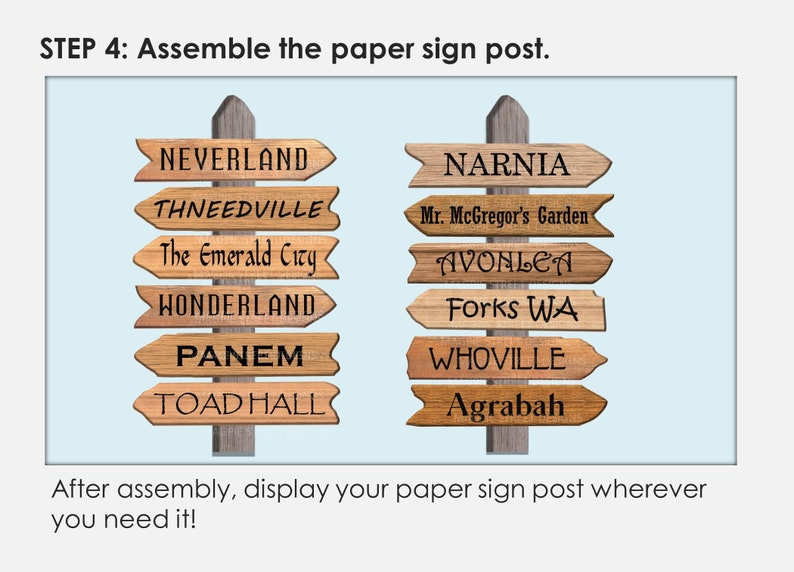 Printable Wooden Arrow Signs / Classroom Library Home Office Decor ...