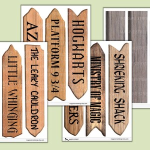 Printable Wooden Arrow Signs / Classroom Library Decor / PDF Digital ...