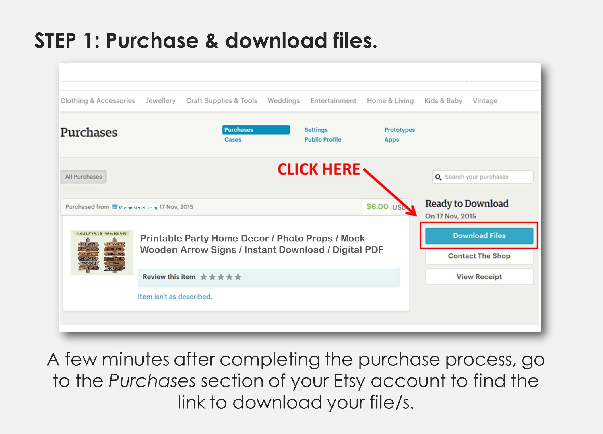 Printable Wooden Arrow Signs / Library Decor / PDF Digital Instant ...