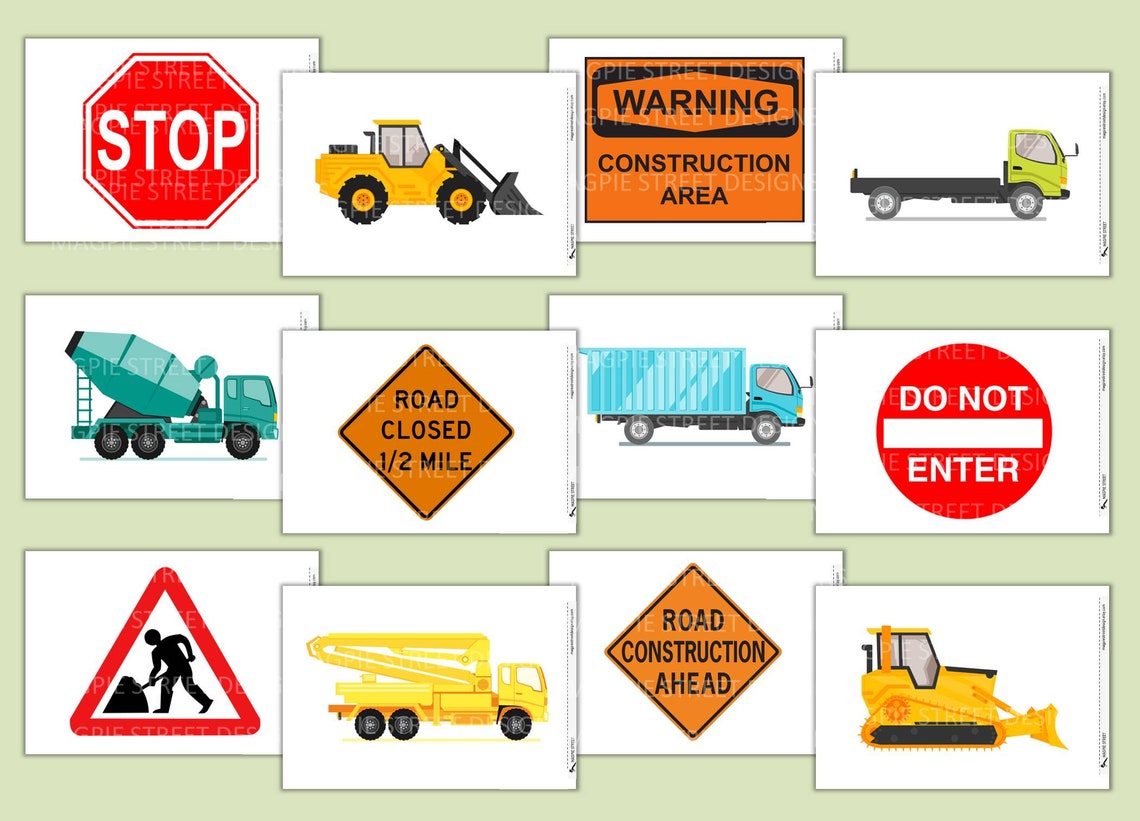 Construction Theme Party Pack / Road Builder Theme / Truck - Etsy