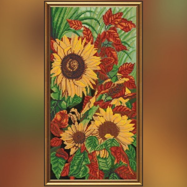 Sunflower Embroidery - Etsy UK