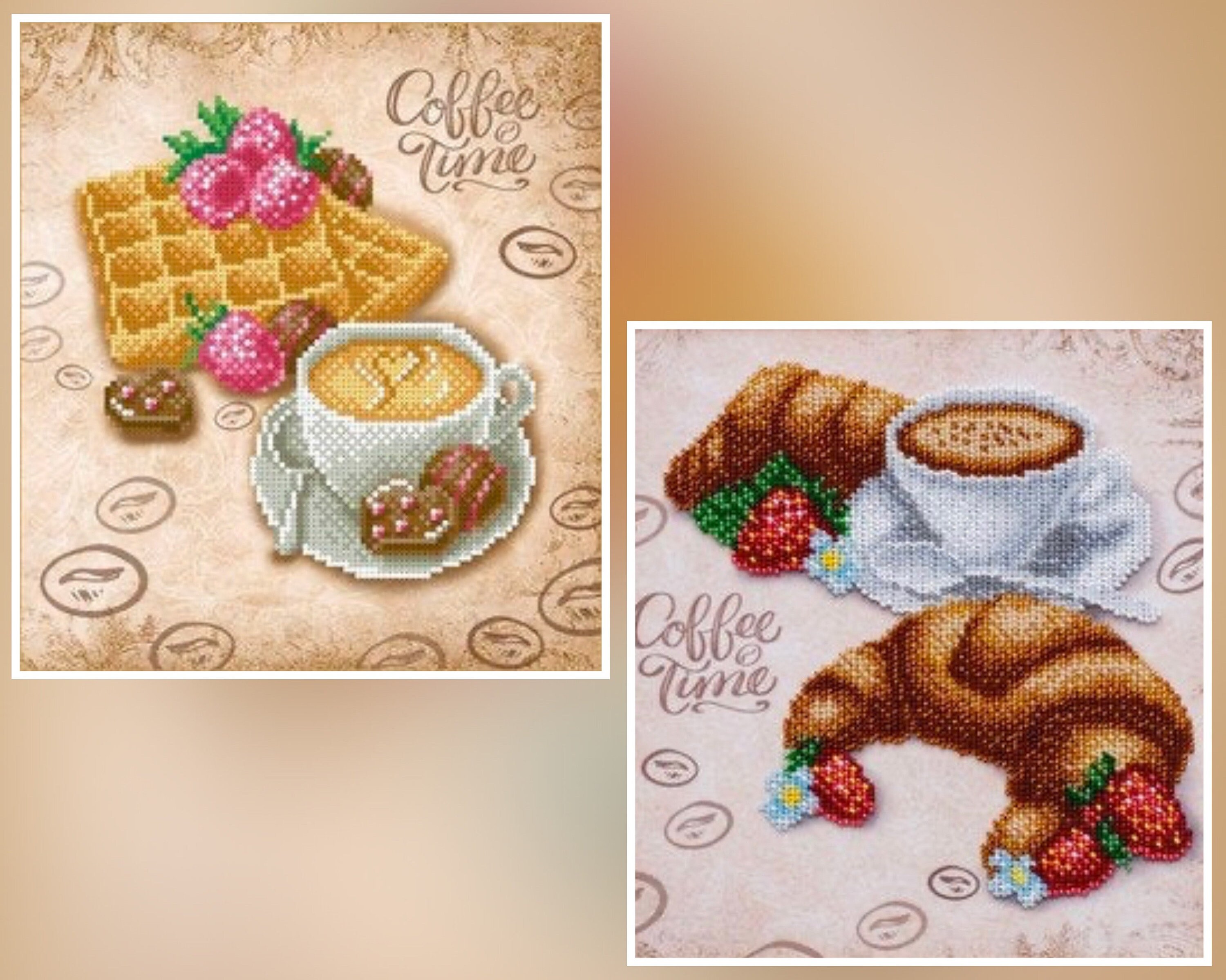 Craft Supplies & Tools Kitchen wall decor beaded picture kit DIY bead ...