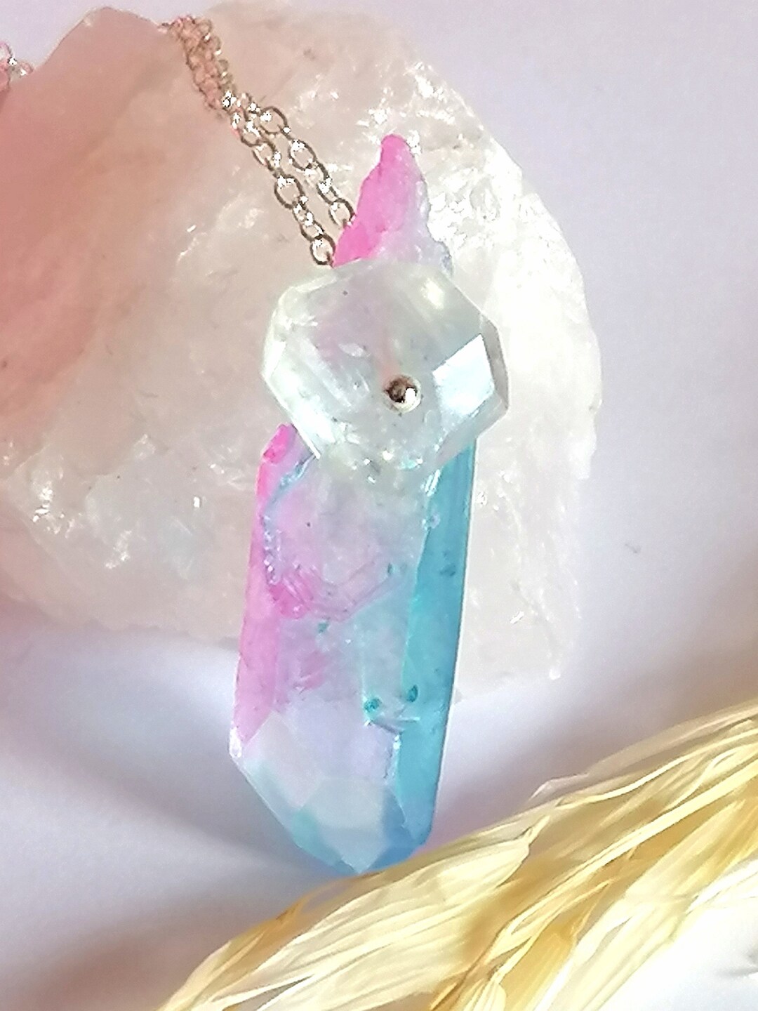 Starseed Aurora Ray - Crystal Healing 925 Sterling Silver Necklace ...