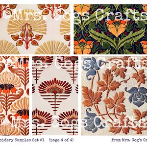 Embroidery Samples Set # 1 - Printable Stitching, Digital Images ...