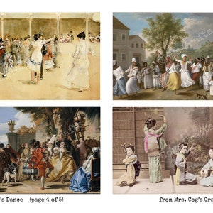 Let's Dance - Digital Ephemera, Printable Images, Vintage Art, Instant ...