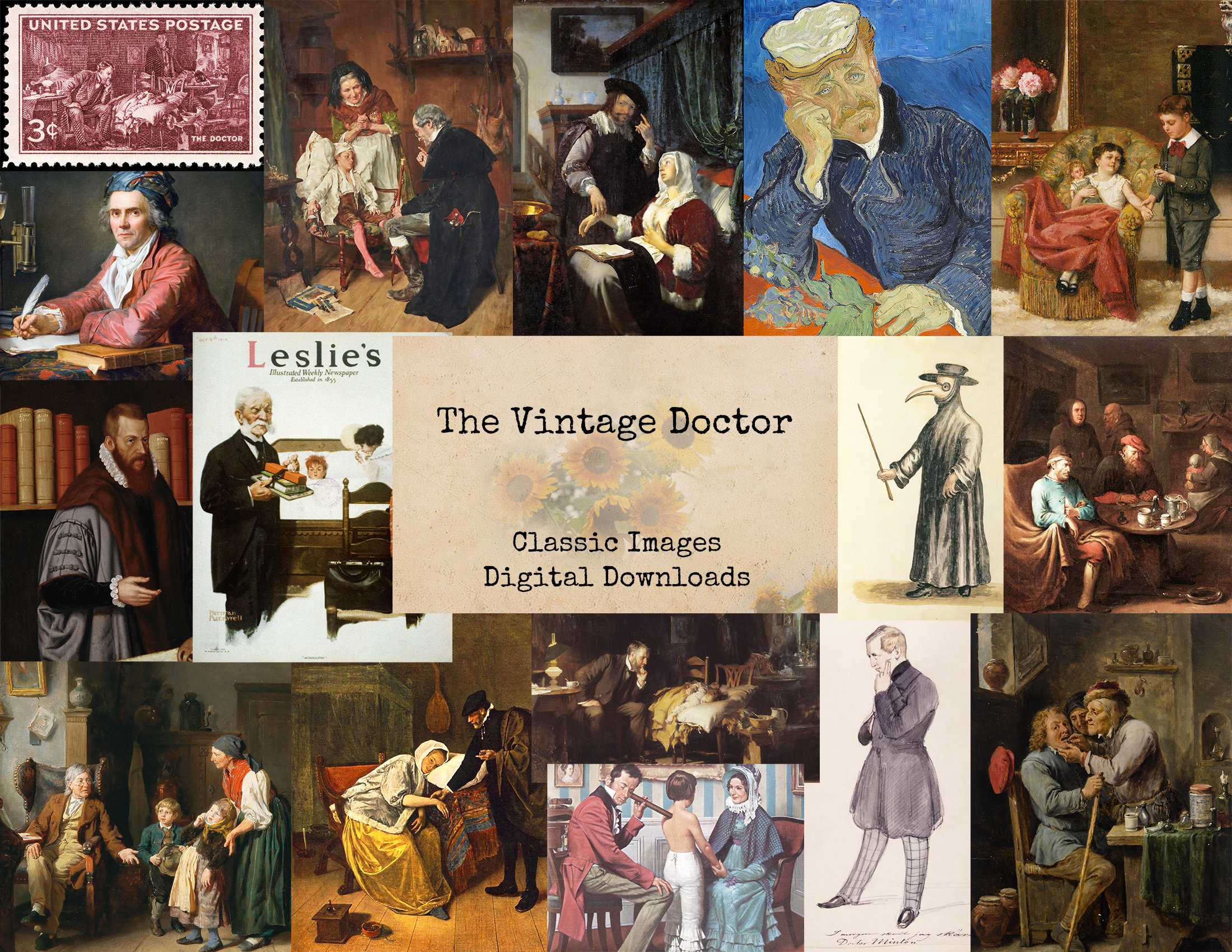 The Vintage Doctor Printable Images Ephemera Classics | Etsy