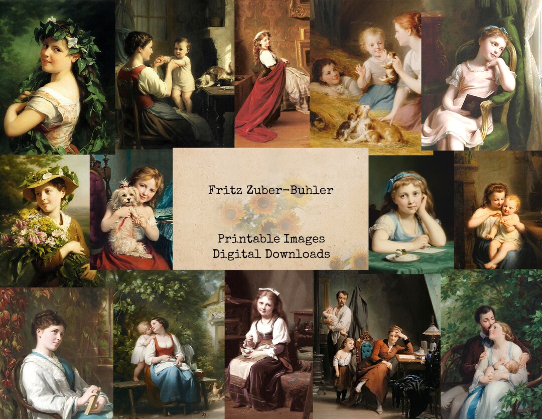 Fritz Zuber-buhler - Printable Images, Vintage Art, Instant Download ...