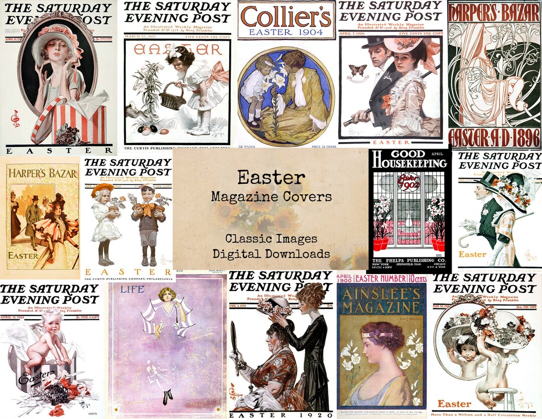Easter Magazine Covers - Printable Images, Ephemera, Vintage Art ...
