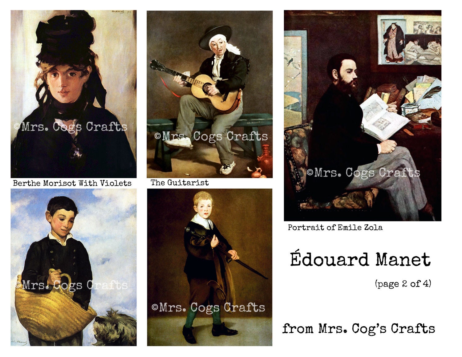 The Modern Art of Édouard Manet - Digital Ephemera Classics, Digital ...