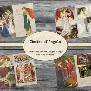 Choirs of Angels Journal - Printable Journal Pages, Digital Journal ...