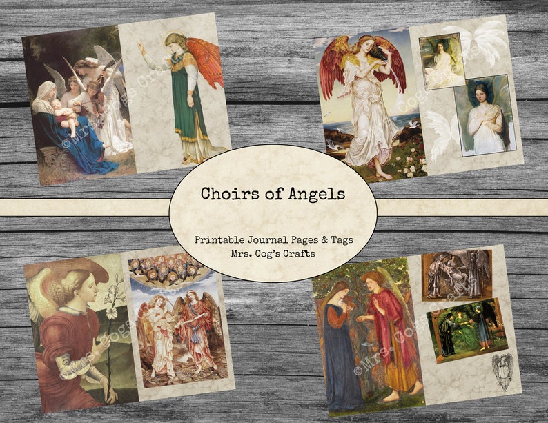 Choirs of Angels Journal - Printable Journal Pages, Digital Journal ...