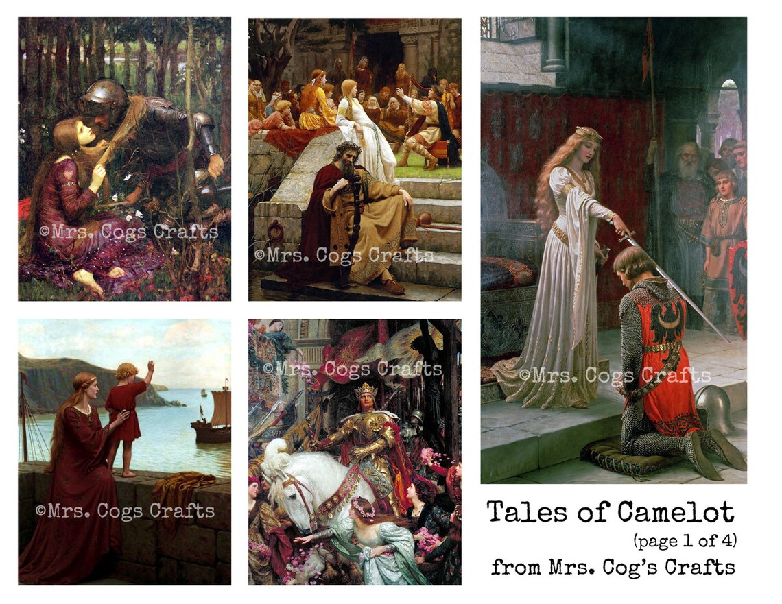 Tales of Camelot - Digital Ephemera Classics, Digital Images, Vintage ...