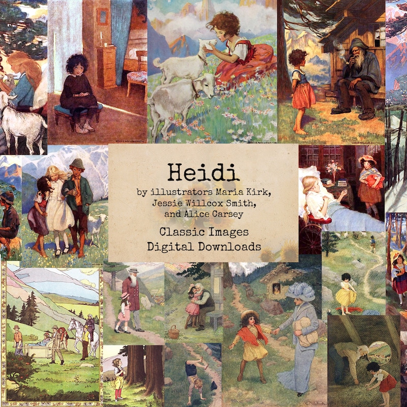 Vintage Heidi Book - Etsy