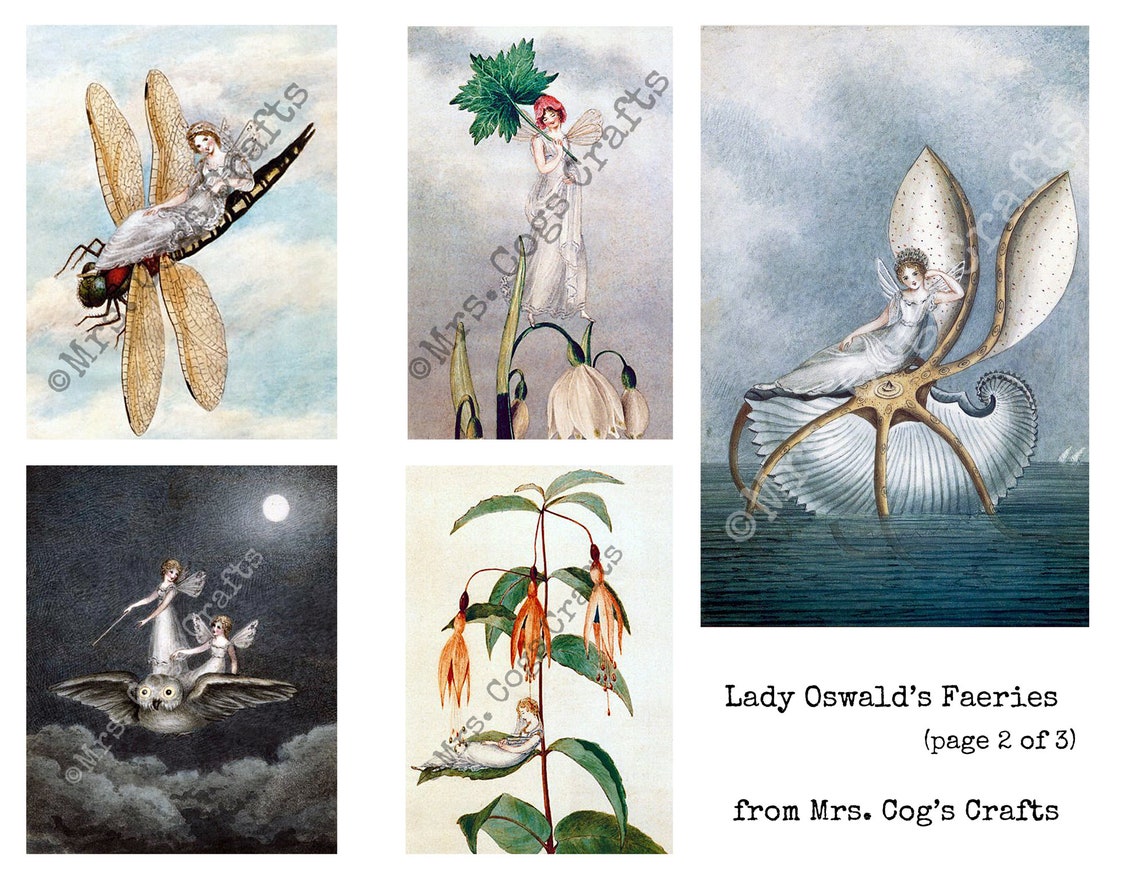 The Faeries by Lady Oswald - Printable Images, Vintage Art, Instant ...