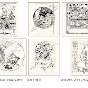 Ladies' Book Plates - Ex Libris - Labels for Journals and Books ...